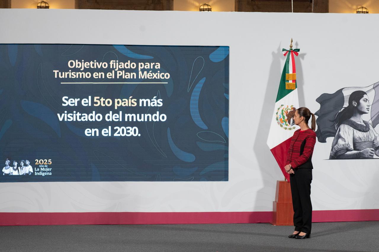El objetivo para turismo en el Plan México es ser el 5to país más ...